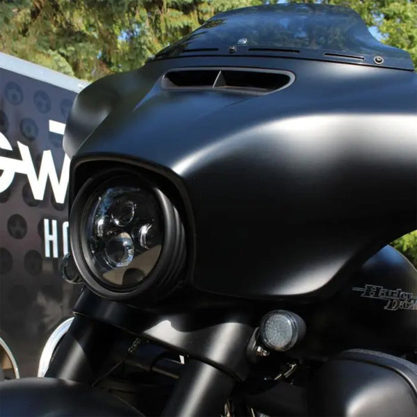 7" LED Blackout Headlight (Daymaker Replacement) for Indian Motorcycle ...