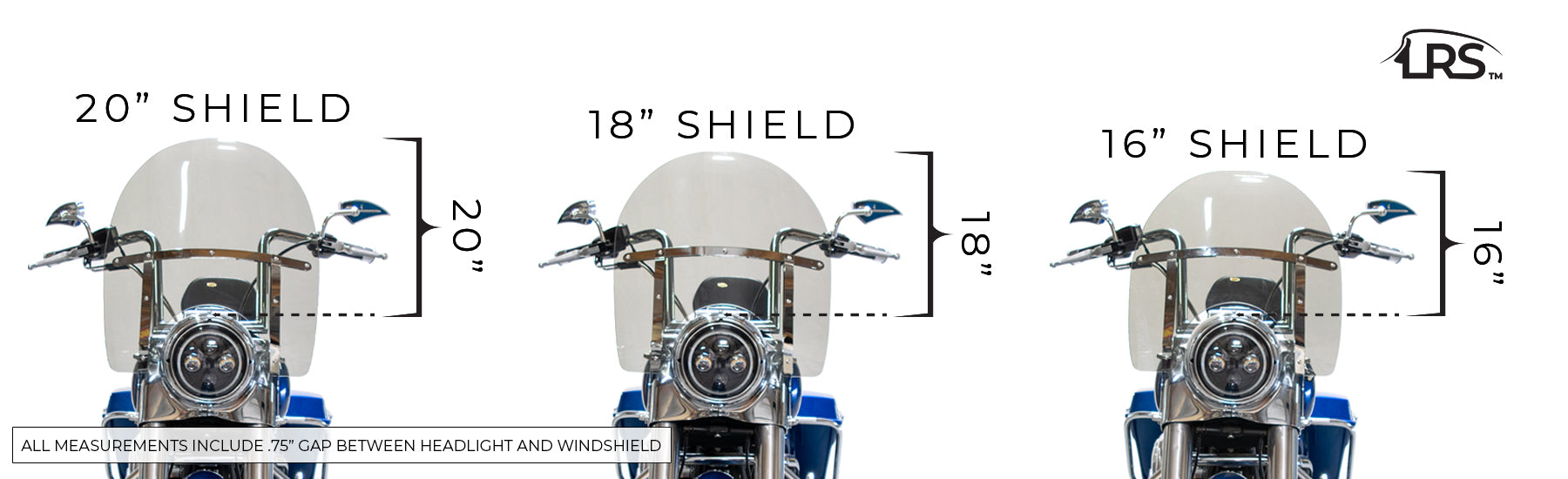 Long Ride Shields - Road King Zephyr Elite Series Acrylic Windshield ...